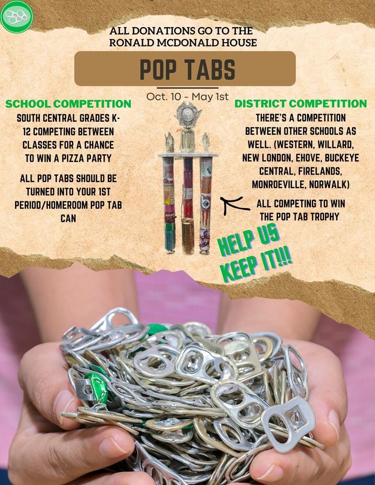 Pop Tab Collection - Ronald McDonald House | South Central High School